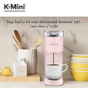 Keurig K-Mini Single Serve K-Cup Pod Coffee Maker, Dusty Rose, 6 to 12 oz. Brew Sizes