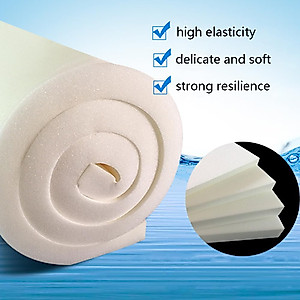 TECOSARA Outdoor Chair Cushions for Patio Furniture, Water Resistant Patio Cushions with Ties for Garden Patio Furniture, Memory Foam Chair Cushions Outdoor Loveseat Cushion Set of 2, 22x22 Inch