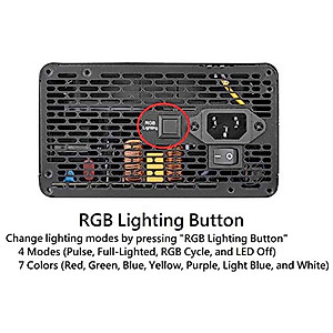 Thermaltake Toughpower GX1 RGB 500W Gold SLI/ CrossFire Ready Continuous Power RGB LED ATX12V v2.4 / EPS v2.92 80 PLUS Gold Certified 5 Year Warranty Non Modular Power Supply PS-TPD-0500NHFAGU-1