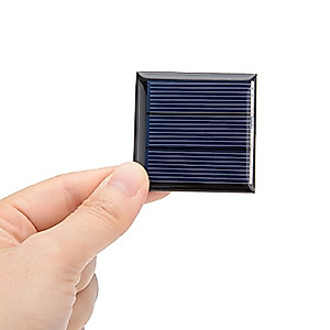 uxcell 5Pcs 1.5V 150mA Poly Mini Solar Cell Panel Module DIY for Light Toys Charger 45mm x 45mm