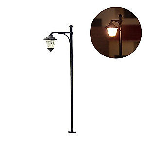 LYM10 10 pcs Model Railway Bulb Lamppost Lamps 6.5cm 2.56inch Street Lgihts HO Scale 12V New