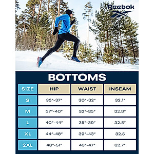 Reebok Men's Snow Pants - Heavyweight Waterproof Snowboard Pants with Cargo Pockets, Snow Gaiters - Ski Pants for Men, M-XXL, Size X-Large, Black