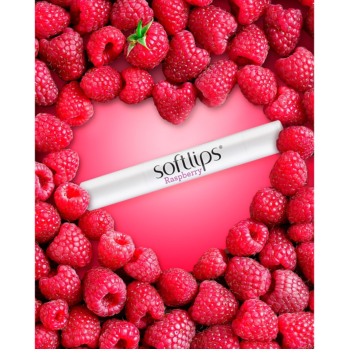 SoftLips Raspberry Lip Balm with SPF 20-2ct, 0.045 Count