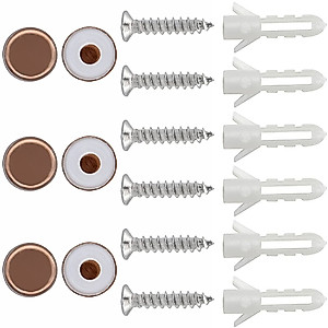 zoohot Wine Glass Rack - Under Cabinet Stemware Wine Glass Holder Glasses Storage Hanger Metal Organizer for Bar Kitchen Red Copper (3 Rows, 1 Pack)