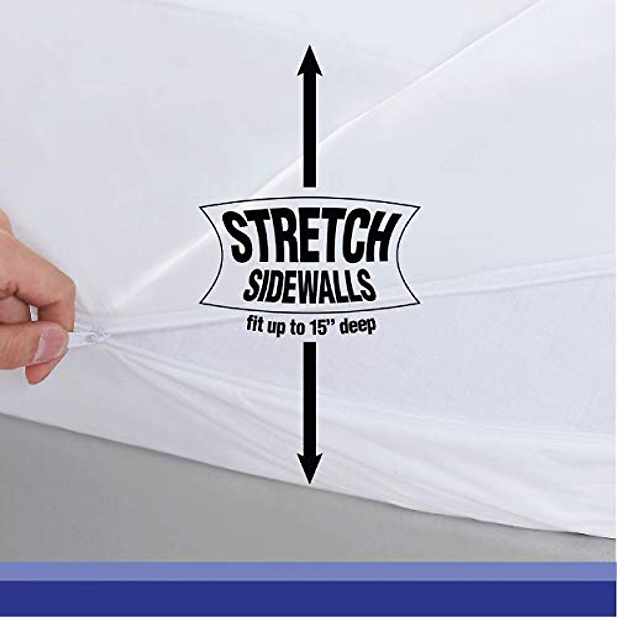 Bed Bug Blocker All-in- one Mattress Cover, Full, White