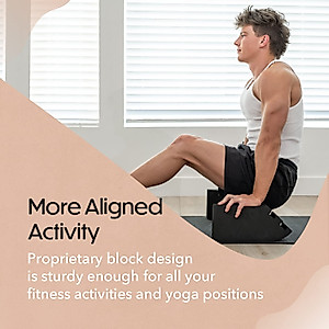 Asanaseat Multifunctional Yoga Block, Set of 2, Use as Meditation Seat, Floor Seat, Stretching Blocks and Added Stability During your Practice, Interlocking Lightweight EVA Foam