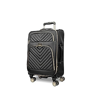 Kenneth Cole REACTION Chelsea Chevron Quilted Luggage, Black, 20-Inch Carry On