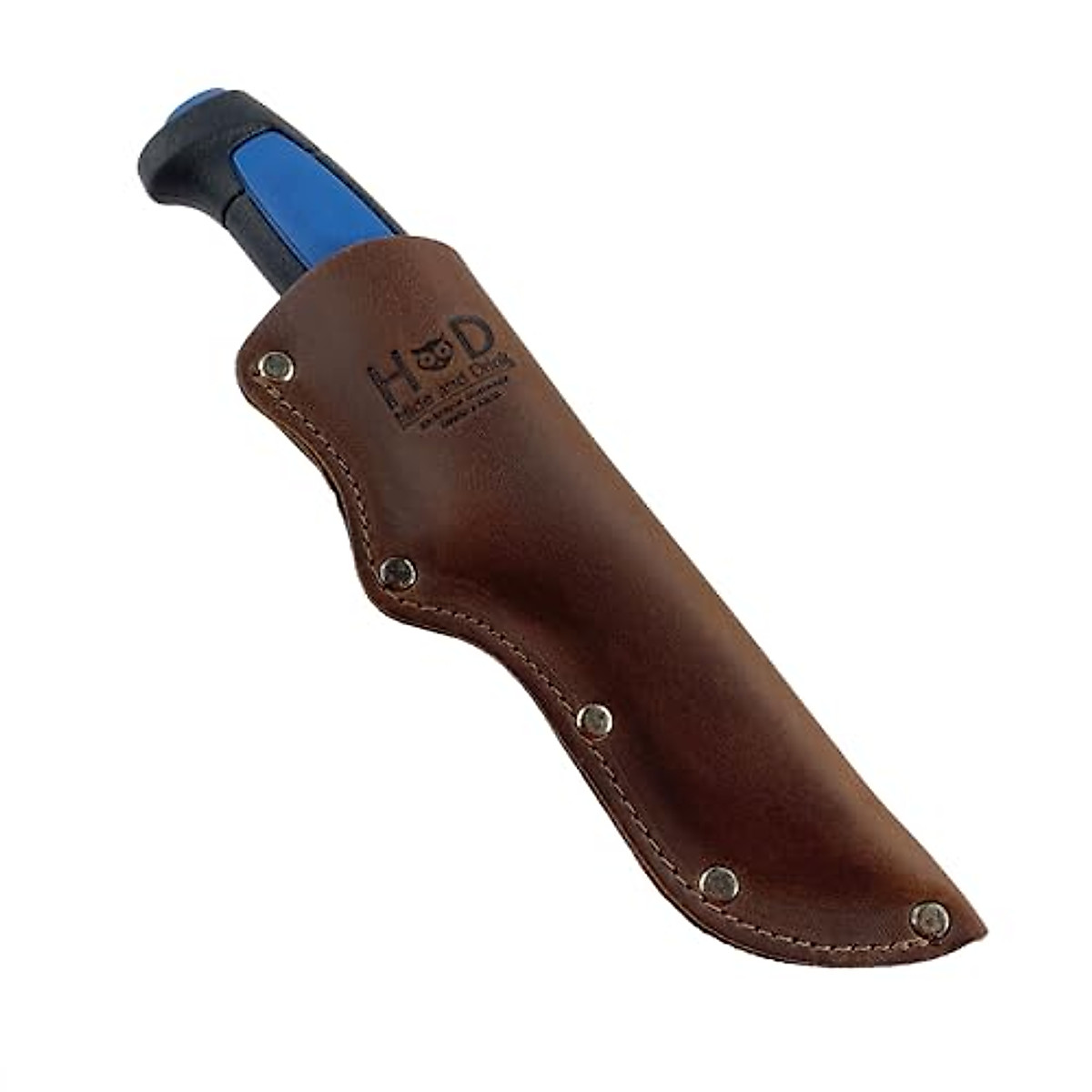 Hide & Drink, Thick Leather Mora Knife Sheath w/Belt Loop, Handmade Includes 101 Year Warranty (Bourbon Brown)