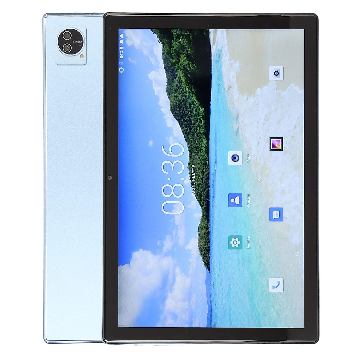 2 in 1 Tablet, 2 Speakers USB C Fast Charging 8 Core 2.4GHz 5G WiFi Connection Tablet FHD Screen 100‑240V Expandable Memory for Home (US Plug)