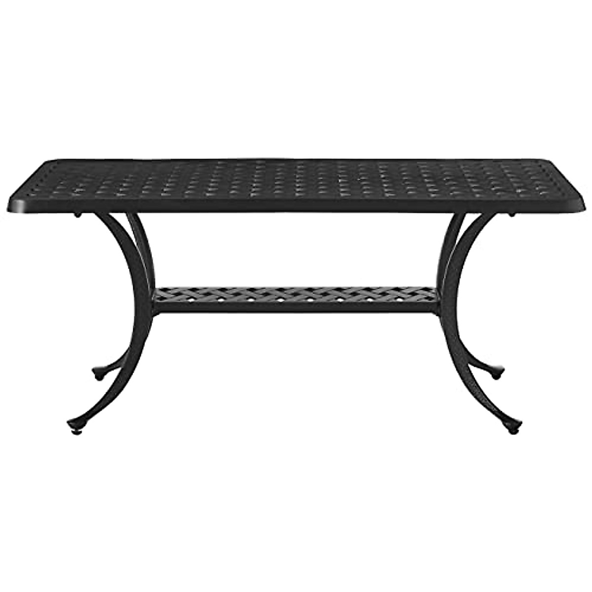 Crosley Furniture Sedona Solid-Cast Aluminum Outdoor Cocktail Table, Black