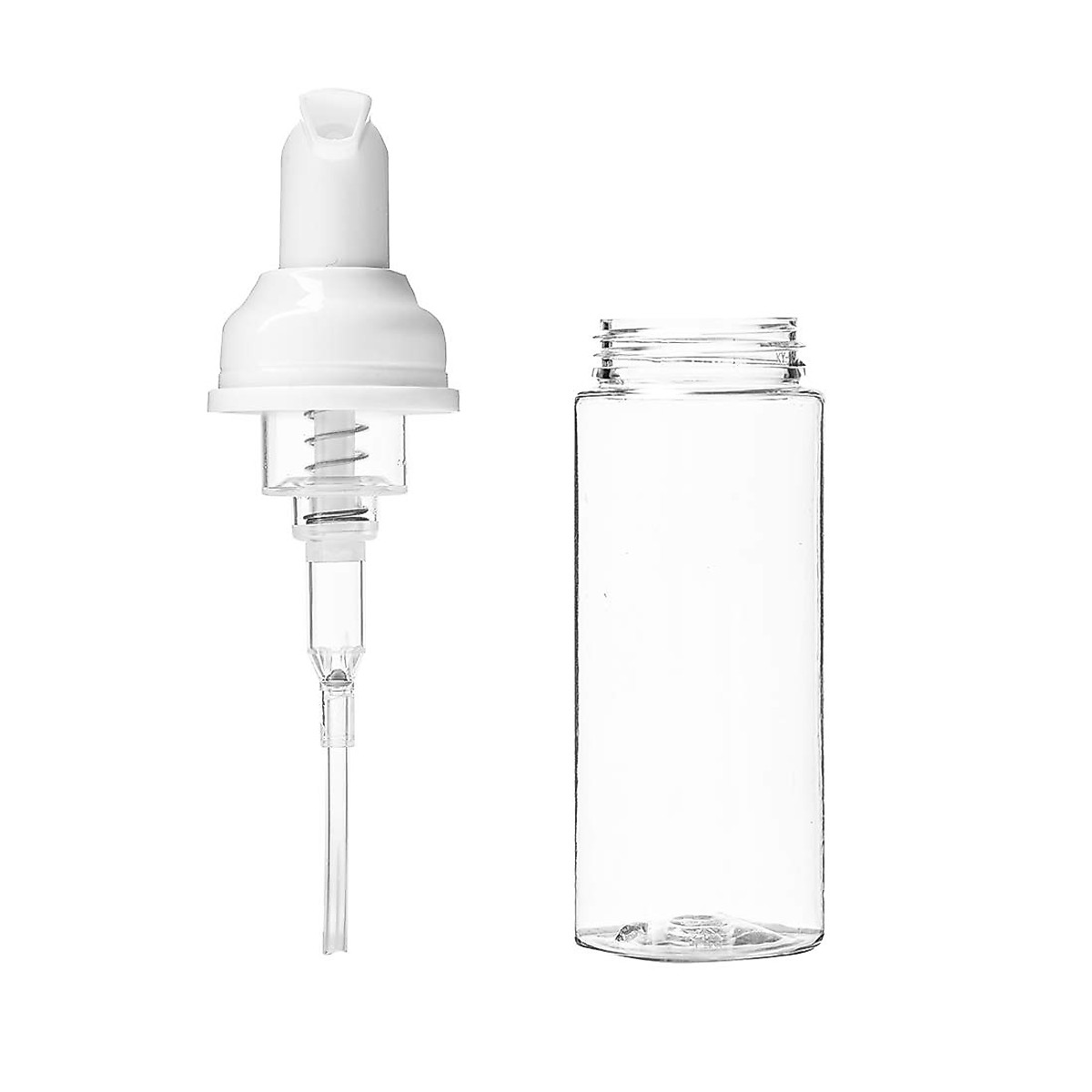 JIUZHU Foam Pump Bottle 10 Pcs 2oz Foaming Soap Pump Dispenser & BPA Free for Cleaning, Travel, Cosmetics Packaging, Hand Soap Foaming, Wash Eyelashes，Shampoo