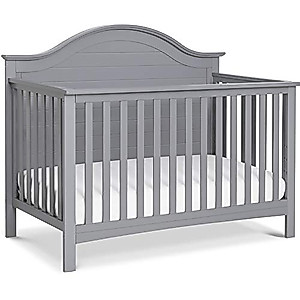 Carter's by DaVinci Nolan 4-in-1 Convertible Crib in Grey, Greenguard Gold Certified, 1 Count (Pack of 1)
