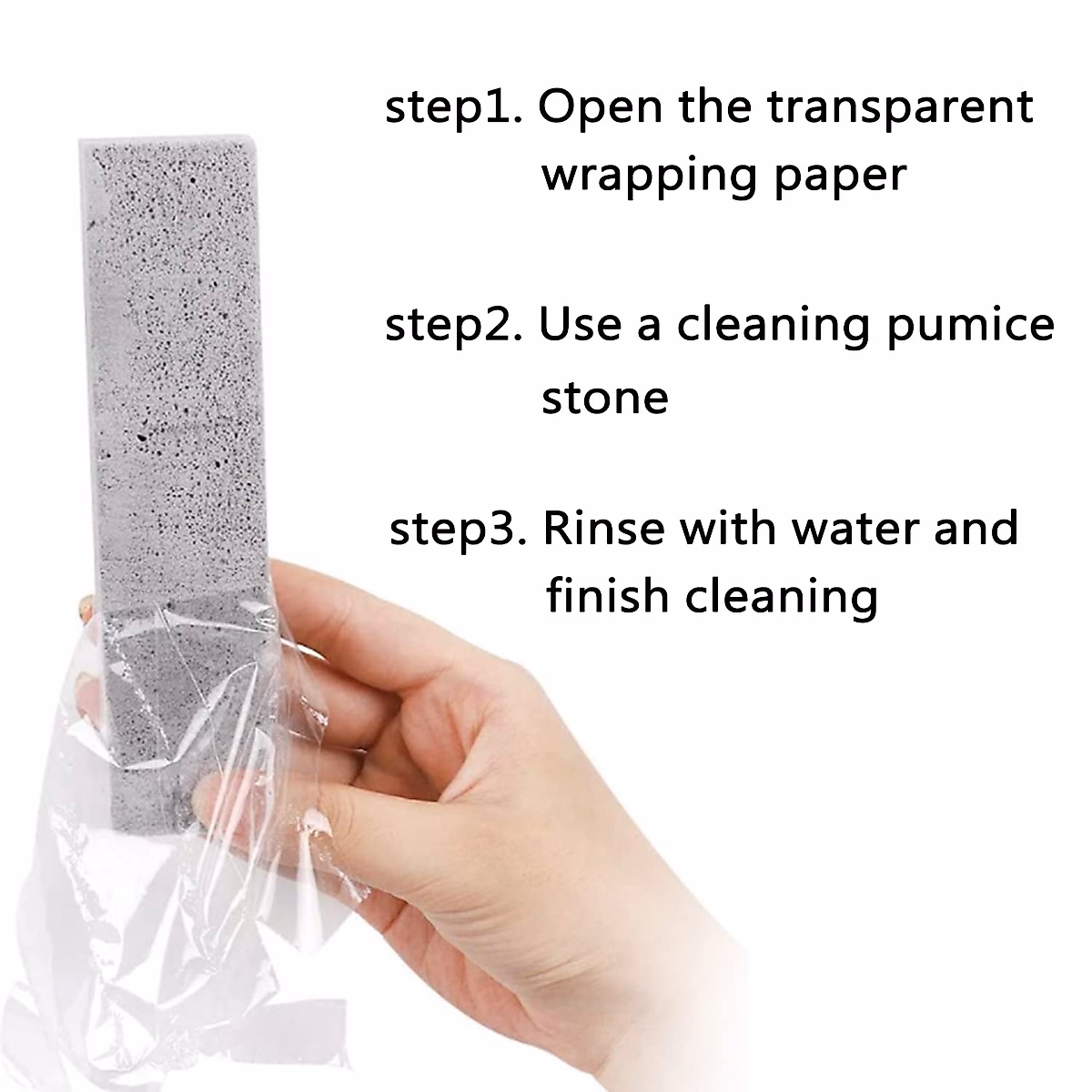 RPYUEYOU 6 Pack Pumice Stone Toilet Bowl Clean Brush, Remove Toilet Bowl Hard Water Rings, Calcium Buildup and Rust Suitable for Cleaning Toilet, Bathroom, Kitchen Sink, Grill