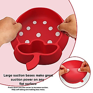 Baby Led Weaning Supplies Pinko Coral Silicone Baby Self Feeding Utensils with Suction Bowl Divided Plate Adjustable Baby Bib Soft Spoon Fork with Lid Drinking Cup Utensil