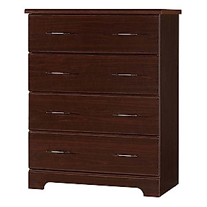 Home Square 2-Piece Set with Crib & 4 Drawer Chest in Espresso