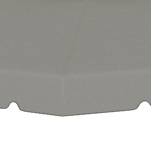 Outsunny 12.8' x 9.5' Gazebo Replacement Canopy, Gazebo Top Cover for 01-0870, 84C-101, 84C-144 with Double Vented Roof for Garden Patio Outdoor (TOP ONLY), Light Gray