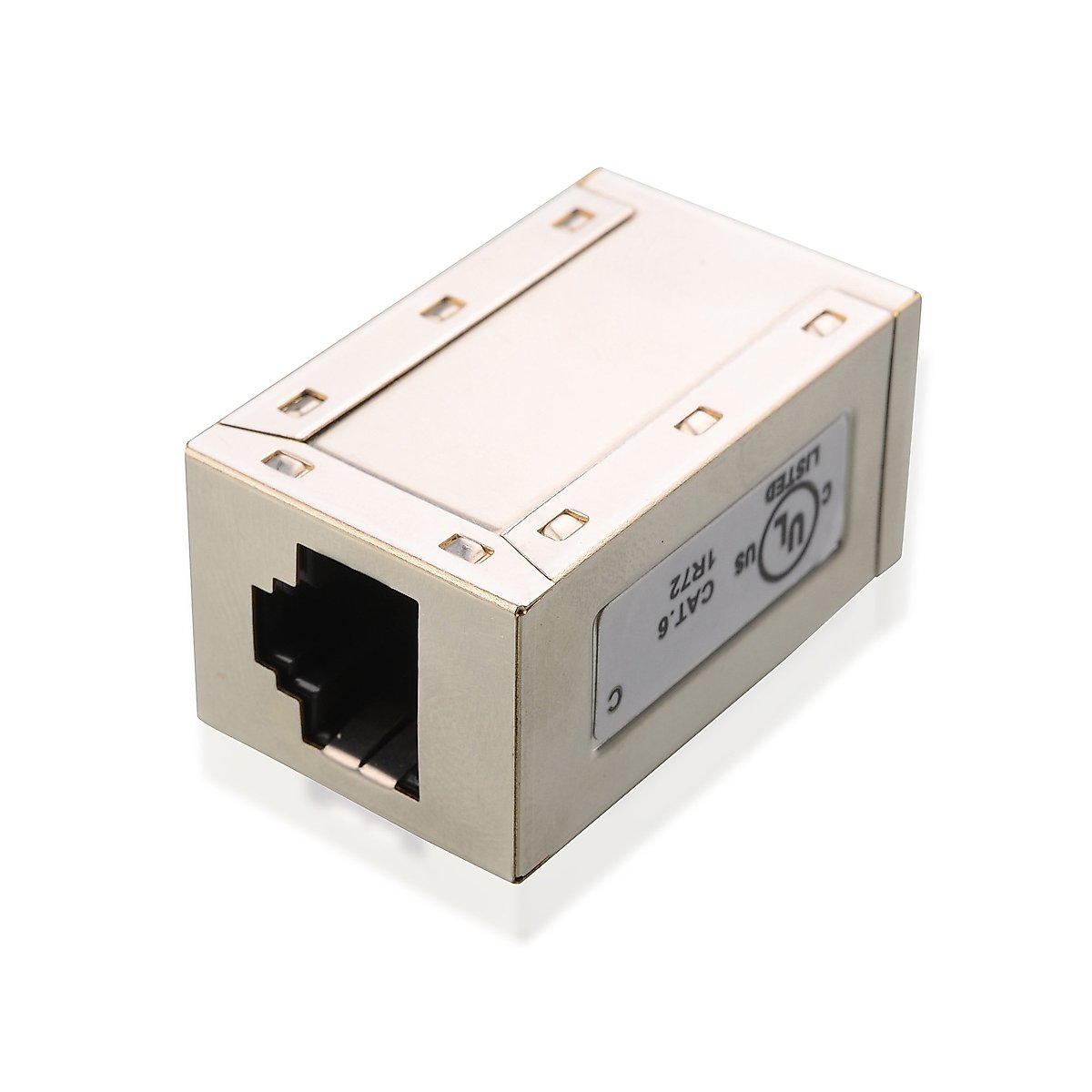 [UL Listed] Cable Matters 5-Pack 10Gbps Shielded Cat 6A Ethernet Coupler (Shielded Cat 6 Ethernet Coupler, RJ45 Coupler, Cat6 Coupler, Ethernet Extender Adapter), Compatible with Cat6, Cat5e