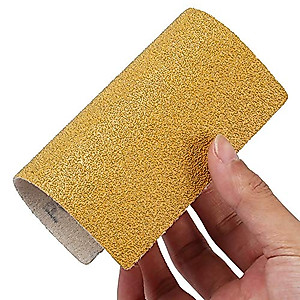 LotFancy 1/4 Sheet Sandpaper for Palm Sander, 50PCS 60 80 120 180 240 320 400 600 800 1000 Grit Sanding Sheets Assortment, Hook and Loop Sand Paper for Car and Wood, 5.5”x 4.5”