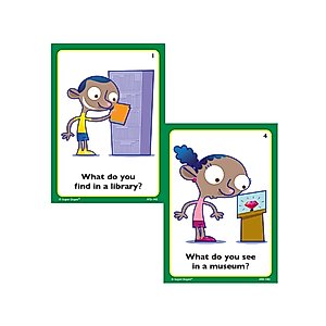 Super Duper Publications | WH Questions in The Community Fun Deck Flash Cards | Who, What, Where, When, Why Basic and Personal Questions | Educational Learning Resource for Children
