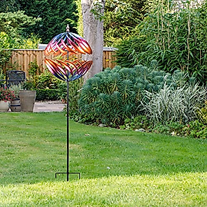 WONDER GARDEN 6.5FT Wind Spinner Metal Wind Sculpture Large Wind Spinners for Outdoor Garden Yard Lawn