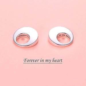 Circle of Life Urn Necklaces for Ashes for Women Cremation Jewelry 925 Sterling Silver Eternity Memorial Forever in My Heart Ashes Keepsake Necklace (Circle of Life)