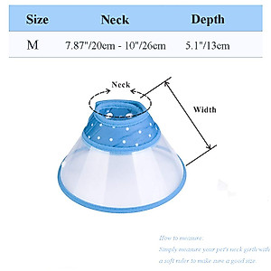 BabyHomder Pet Recovery Collar with Soft-Edge for Small Medium Sized Dogs and Cats for Postoperative Protection & Prevent Pets from Biting Wounds(Blue)