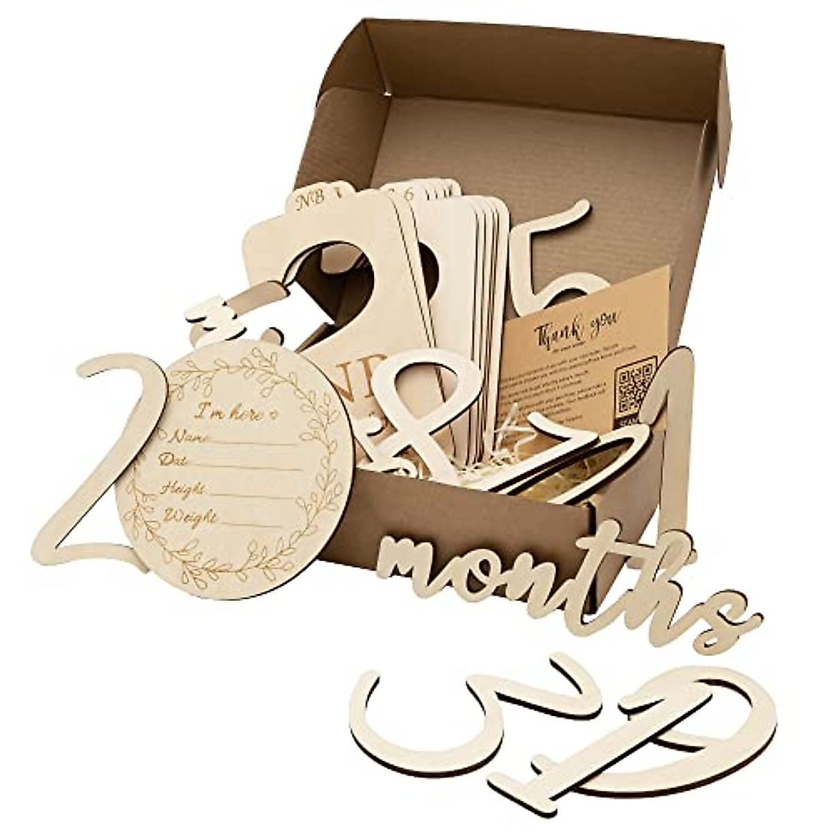 Baby Gifts Sets - Baby Closet Dividers for 0 to 24 Months, Baby Monthly Milestones, Numbers, Months Ideal for Baby Shower,Keepsake Bag for Nursery, Newborn Gift Set,Baby Nursery Decor