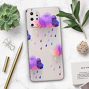 DesignSkinz Geometric Rain Clouds Protective Vinyl Decal Wrap Skin Cover Compatible with The Samsung Galaxy S20 (Screen Trim & Back Glass Skin)