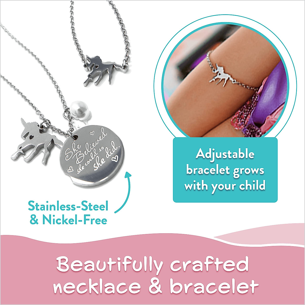 The Memory Building Company Unicorn Jewelry Box for Girls & Boys - Kids Music Box - Musical Jewelry Box for Little Girls - Christmas Gifts and Toys for Girls and Boys