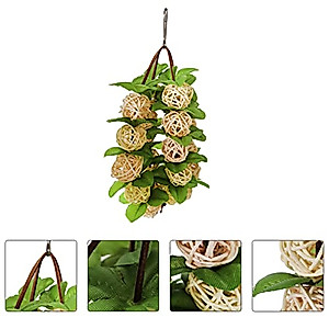 generic 1 String Chewing Chew Bird Pet Small Foraging Parrot Budgies Conures of Entertaining Lovebirds Macaws Lovebird Toys Cage for Conure Cockatiel Shredder Parakeet Toy Balls Plaything