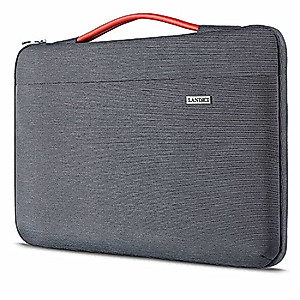 LANDICI Laptop Sleeve Carring Case 15 15.6 Inch,360°Protective Waterproof Computer Cover Bag Compatible with MacBook Air 15,MacBook Pro 15/16 2021,16 Inch Dell Lenovo HP Acer Samsung Notebook,Grey