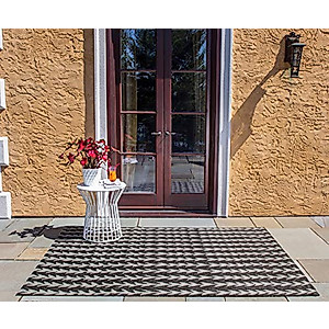 Novogratz by Momeni Rugs Villa Collection Amalfi Indoor/Outdoor Area Rug, 2'0" x 3'0", Charcoal