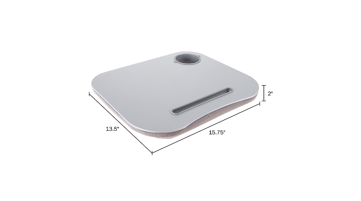 Laptop Buddy Gray Cushion Desk - Comfort & Support