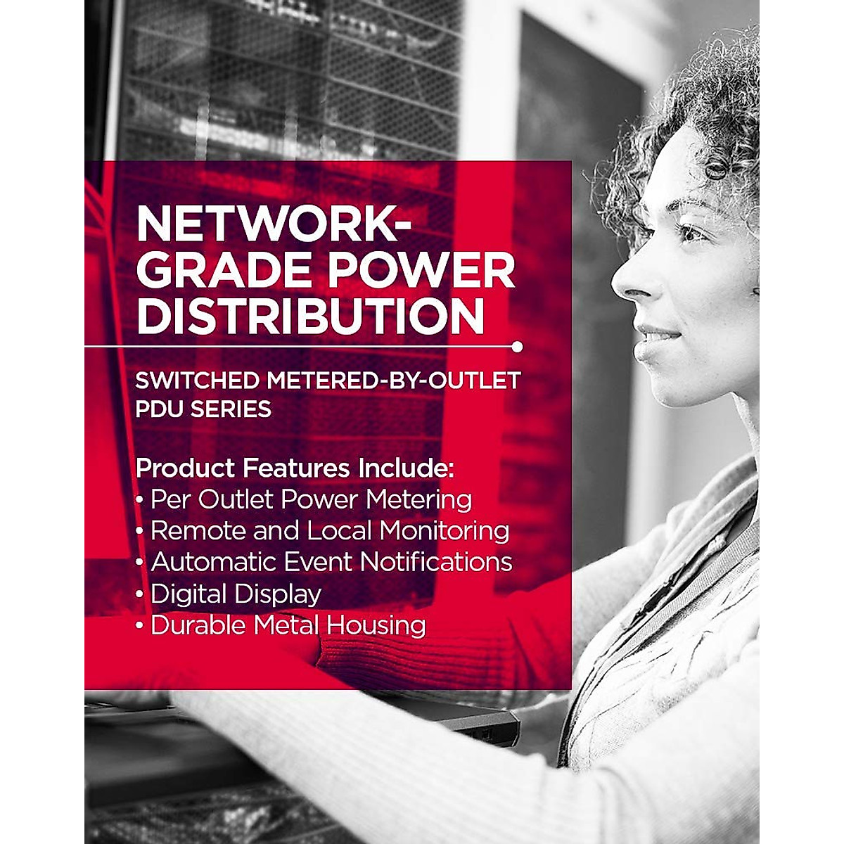 CyberPower PDU81005 Switched Metered-By-Outlet PDU, 100-240V/20A, 8 Outlets, 1U Rackmount