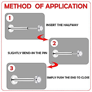 Dyknasz 18G Threadless Nose Stud Threadless Earring Set Surgical Steel Push in Nose Rings Studs for Women Nose Piercing Jewelry for Men Flat Back Cartilage Helix Tragus Earrings 2mm