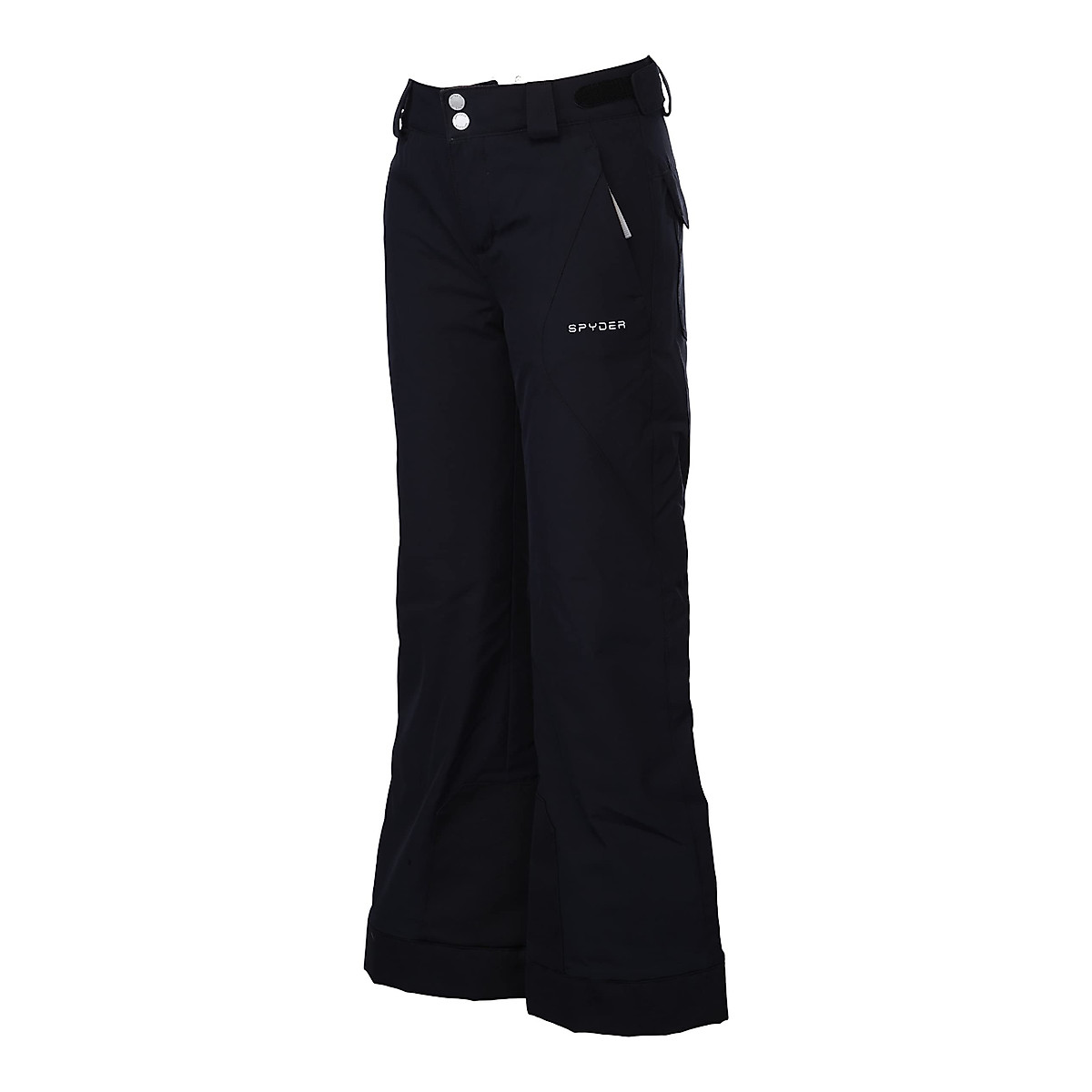 Spyder Active Sports Girls Olympia Insulated Ski Pant, Black White, 20
