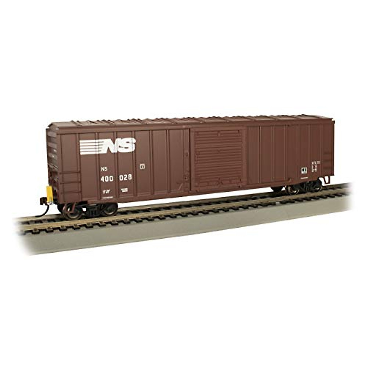 Bachmann Trains - 50' Outside Braced Box Car with Flashing End of Train Device - Norfolk Southern #400028 - HO Scale