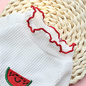 2 Pieces Dog Clothes Pineapple Printed for Dog Shirts Holiday Festival Dog Dresses Puppy Party Costumes Doggie Shirts Cat Outfits Dog Sweatshirt for Small Dogs Cats Boy Girl Puppy Clothes