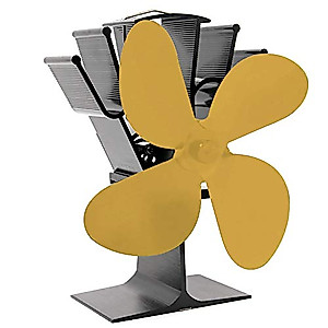 SF104 4 Blades Heat Powered Stove Fan for Wood Log Burner Heater Fireplace Fuel Room heater Fire in winter Fireplace cooling