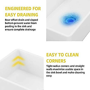 Latoscana 33" Reversible Fireclay Farmhouse Sink LFS3318W