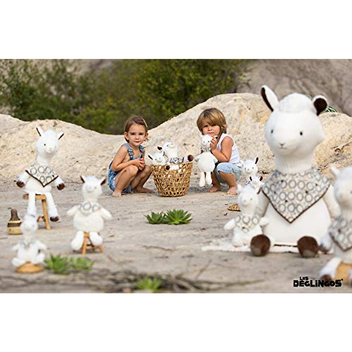 Deglingos Big Simply Muchachos - Llama in Box Plush Toy White