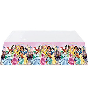 Princess Birthday Party Tableware Supplies - Princess Plate and Napkins + Tablecovers.