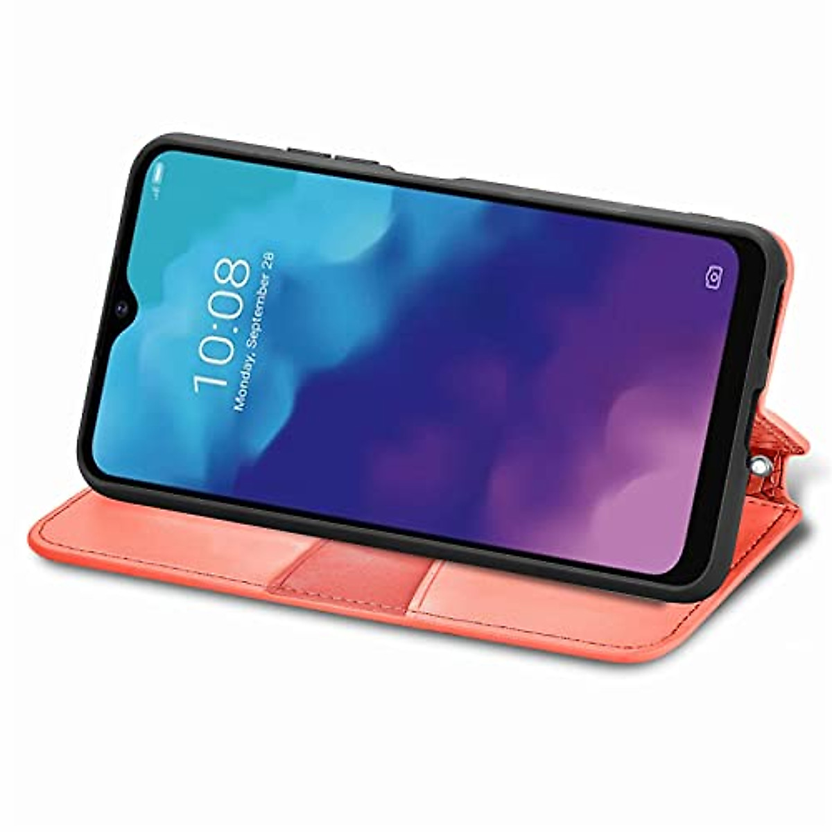 MTQLX Case for Oppo Reno2 z Wallet Case,Fashion Women Luxury Premium PU Leather Flip Protective Case Cover with [Stand][Lanyard],for Oppo Reno2 z- Red