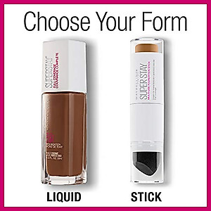 Maybelline New York Super Stay Foundation Stick for Normal To Oily Skin, Deep Bronze, 0.25 Ounce