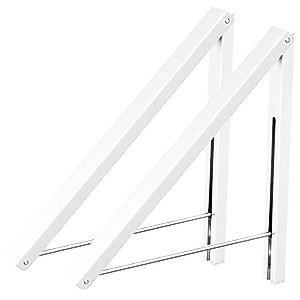 Anjuer Drying Rack Wall Mounted Clothes Hanger Folding Wall Coat Racks Aluminum Home Storage Organiser Space Savers