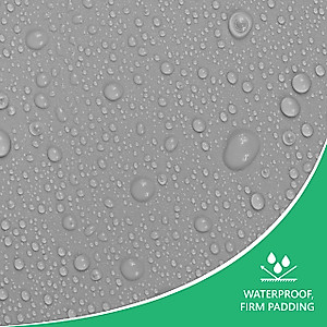 Evolur Eva Baby Changing Pad in Dark Gray, Soft, Lightweight and Portable Changing Pad, Fits All Changing Table, Waterproof Firm Padding