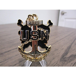United States Navy Ask The Chief 3 Skulls Chief Petty Officer Challenge Coin