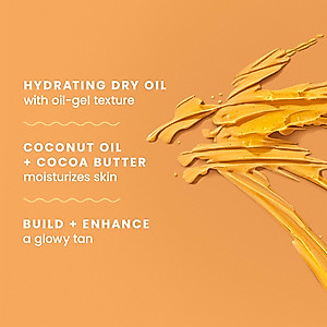 Hawaiian Tropic Island Tanning Oil Spray Sunscreen SPF 6, 8oz | Tanning Sunscreen, Tanning Oil with SPF, Moisturizing Body Oil, Hawaiian Tropic Oil, Oxybenzone Free Outdoor Tanning Oil, 8oz