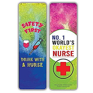 I am a Nurse Bookmarks (60-Pack) – Daily Inspirational Card Set – Interesting Book Page Clippers – Great Gifts for Nurses and Aspiring Nurses