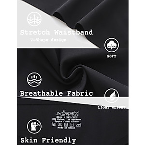 Summth Seamless Thongs for Women Underwear Black Thong Panties V-shaped Thong No Show Thong Underwear Size X-Large